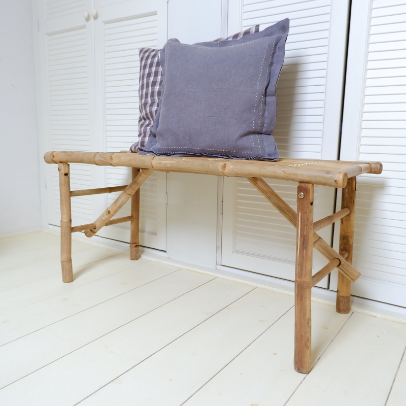 bamboo bank hoog 46 cm breed 100 cm diep 37 cm bench bamboo ib-laursen1 ...