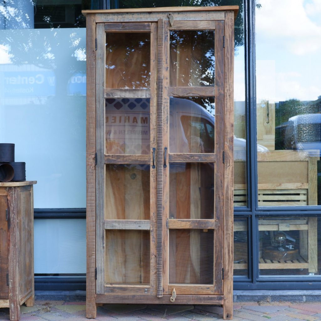 Vitrinekast 2 deuren Truckwood – Mahieu Wonen
