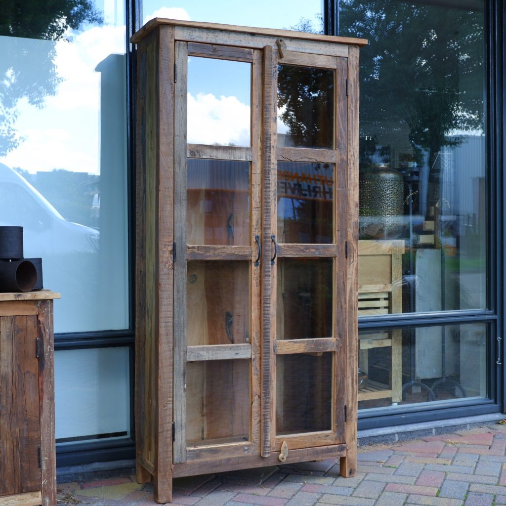 Vitrinekast 2 deuren Truckwood – Mahieu Wonen
